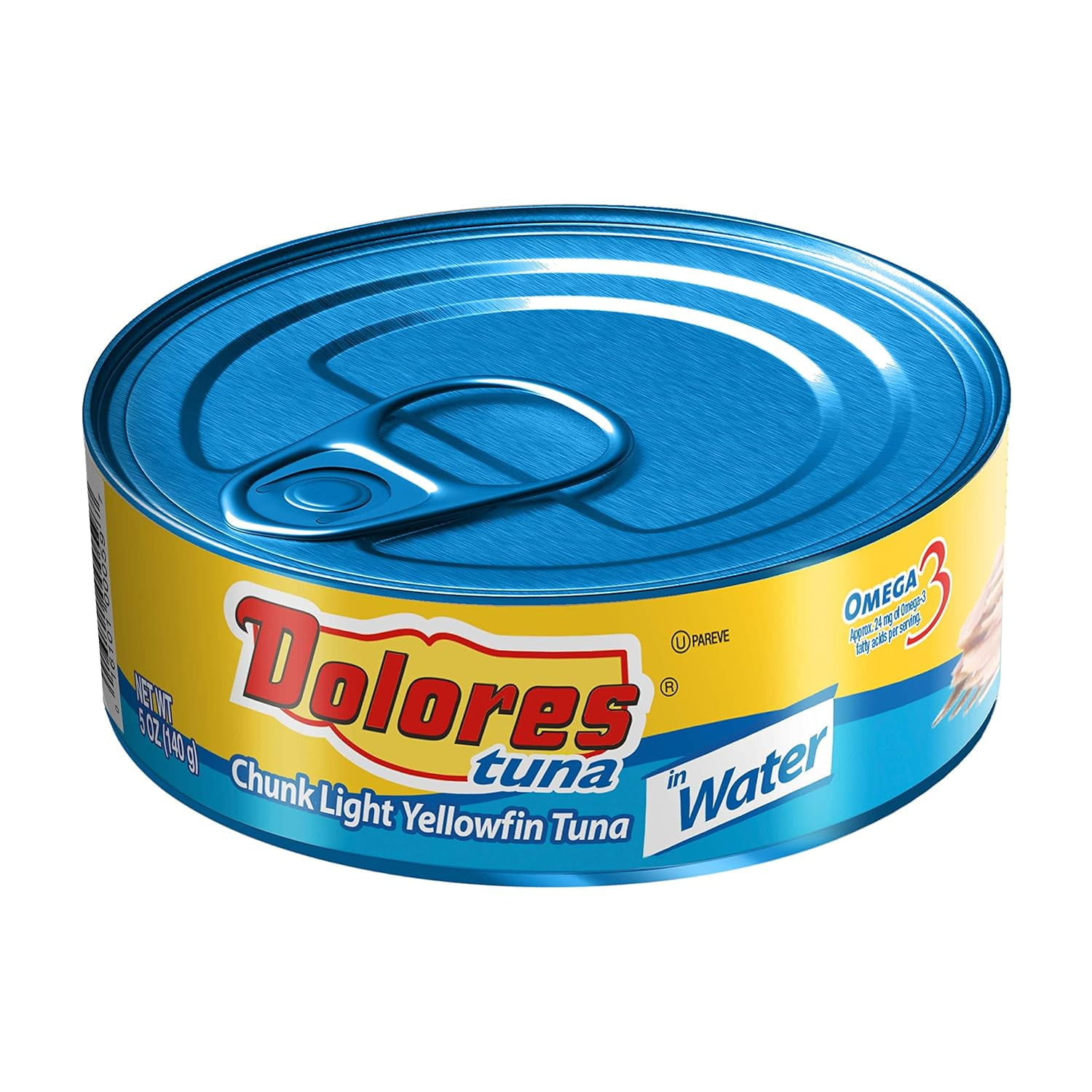 Dolores Tuna Chunk Light Yellowfin Tuna in Water, 5oz Canned Tuna, 24 ...