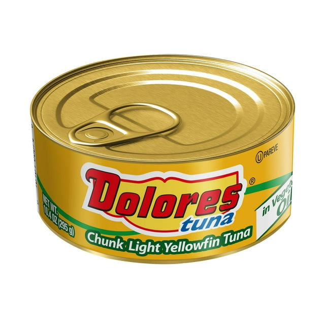 Dolores® Tuna in Oil, Chunk Light Yellowfin Tuna in Vegetable Oil, 10.4 ...