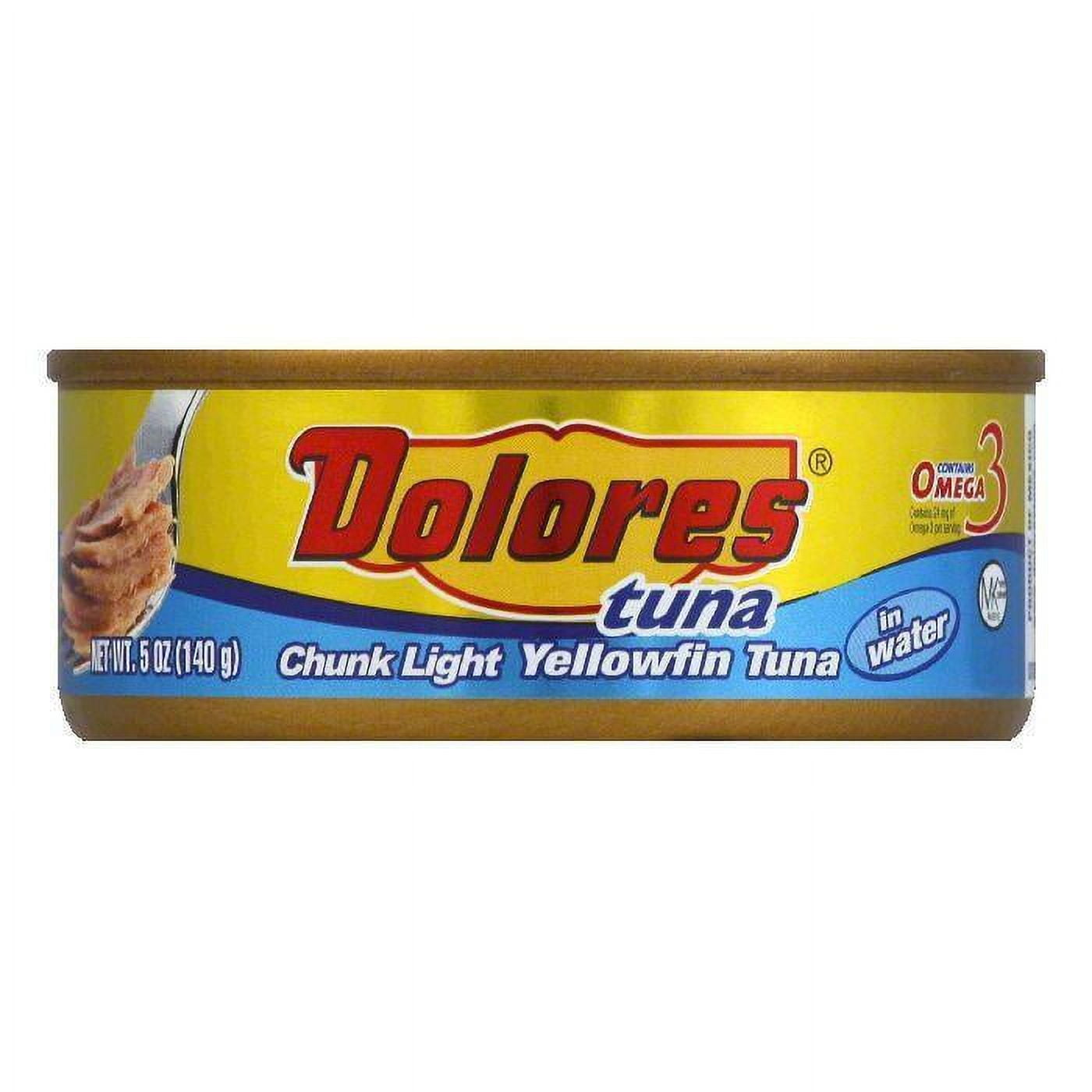 Dolores Yellowfin Tuna in Water 5 oz (Pack Of 12) - Walmart.com