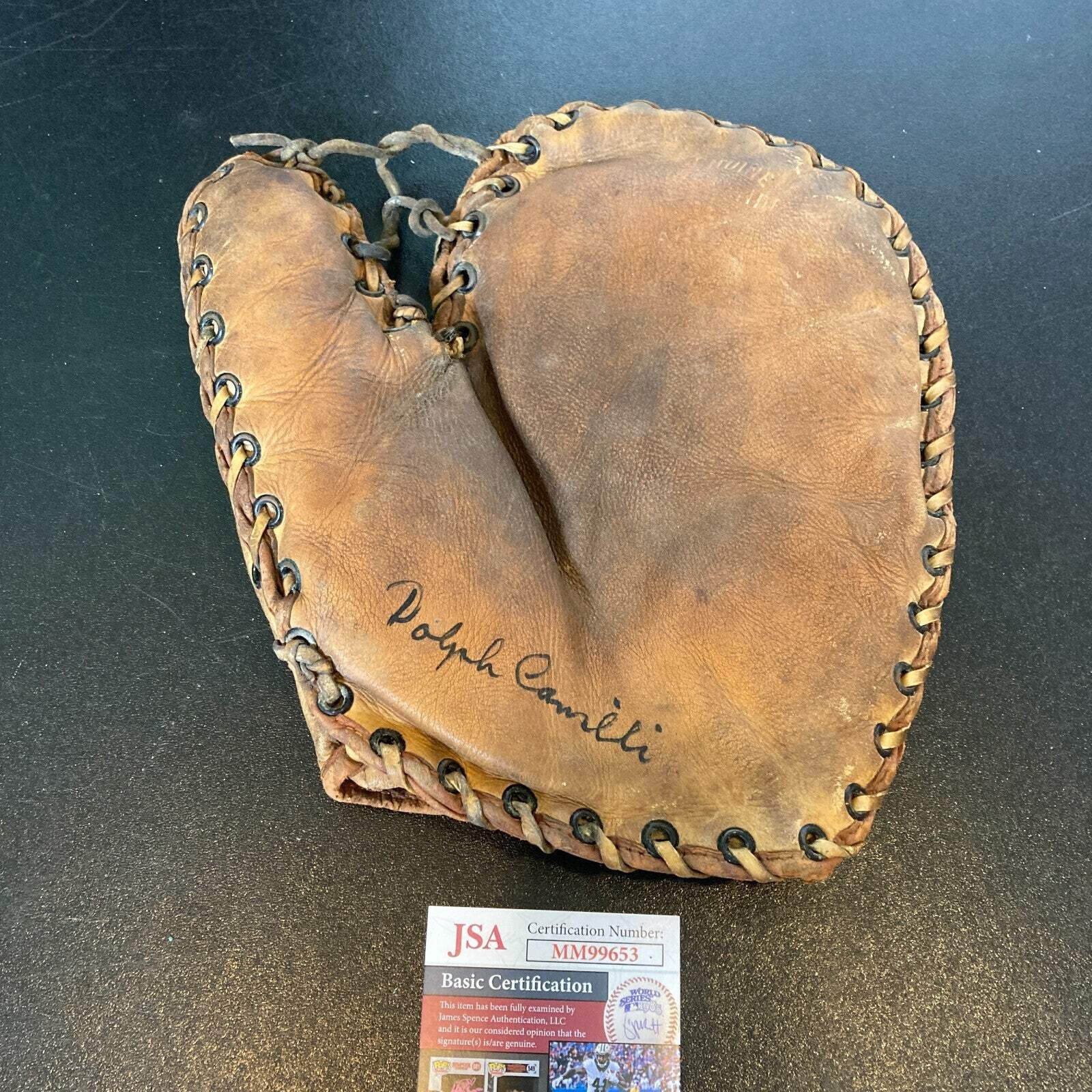 Dolph Camilli Signed 1940's Game Model Baseball Glove With JSA COA ...