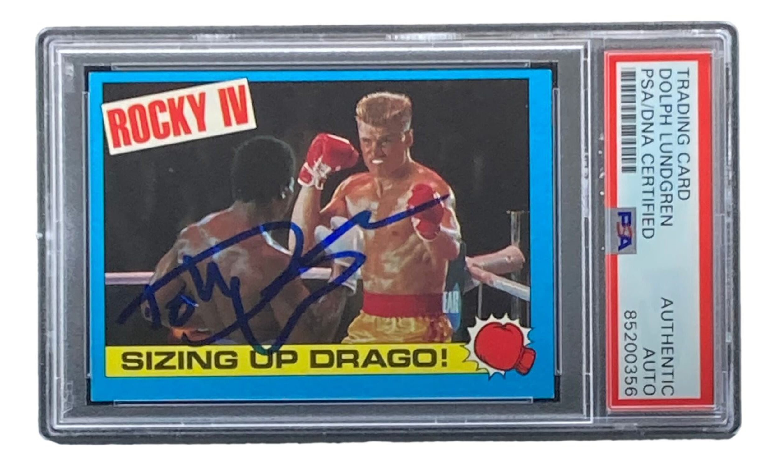 Dolph Lundgren Signed 1985 Topps #17 Rocky IV Ivan Drago Trading Card ...