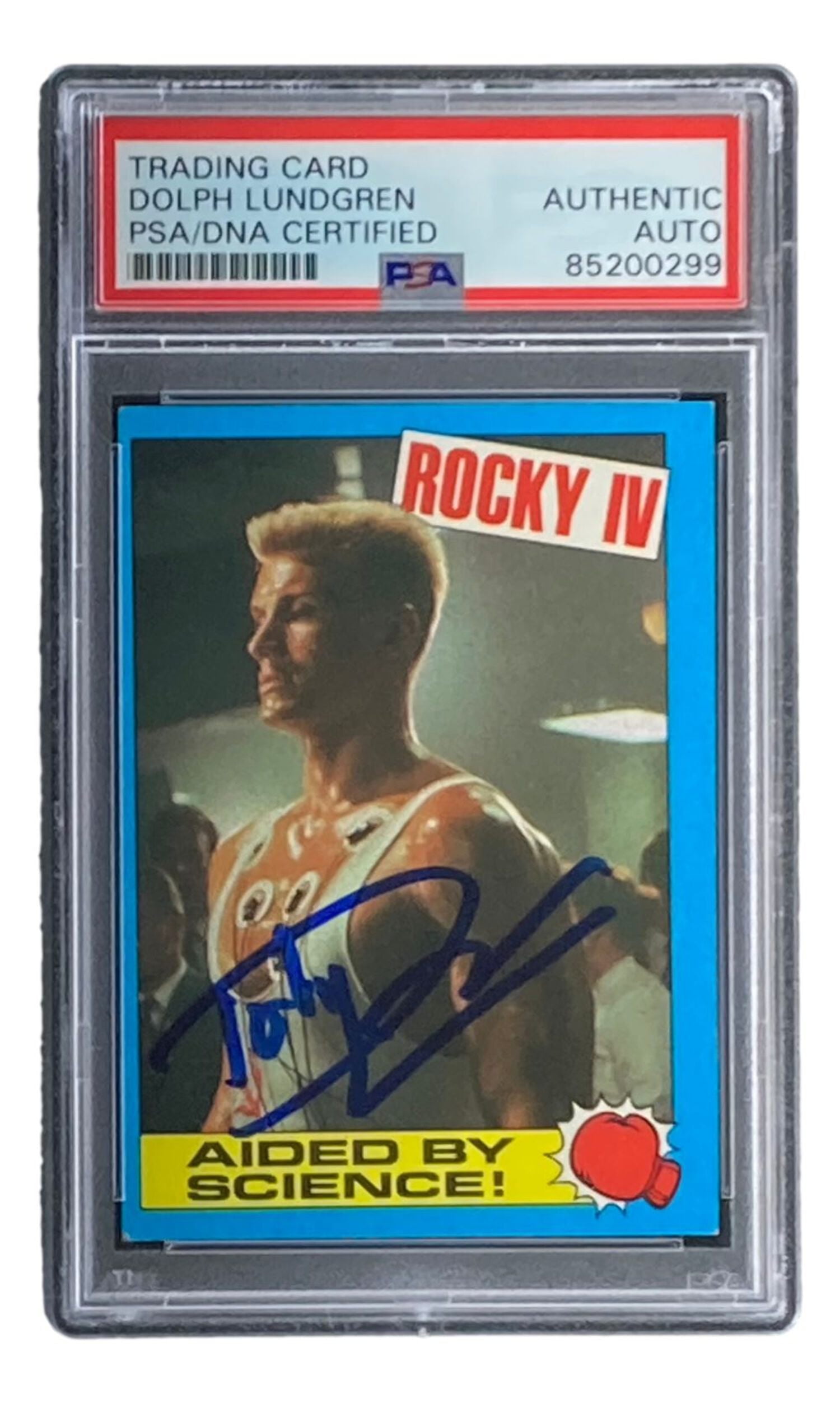 Dolph Lundgren Signed 1985 Topps #34 Rocky IV Ivan Drago Trading Card ...