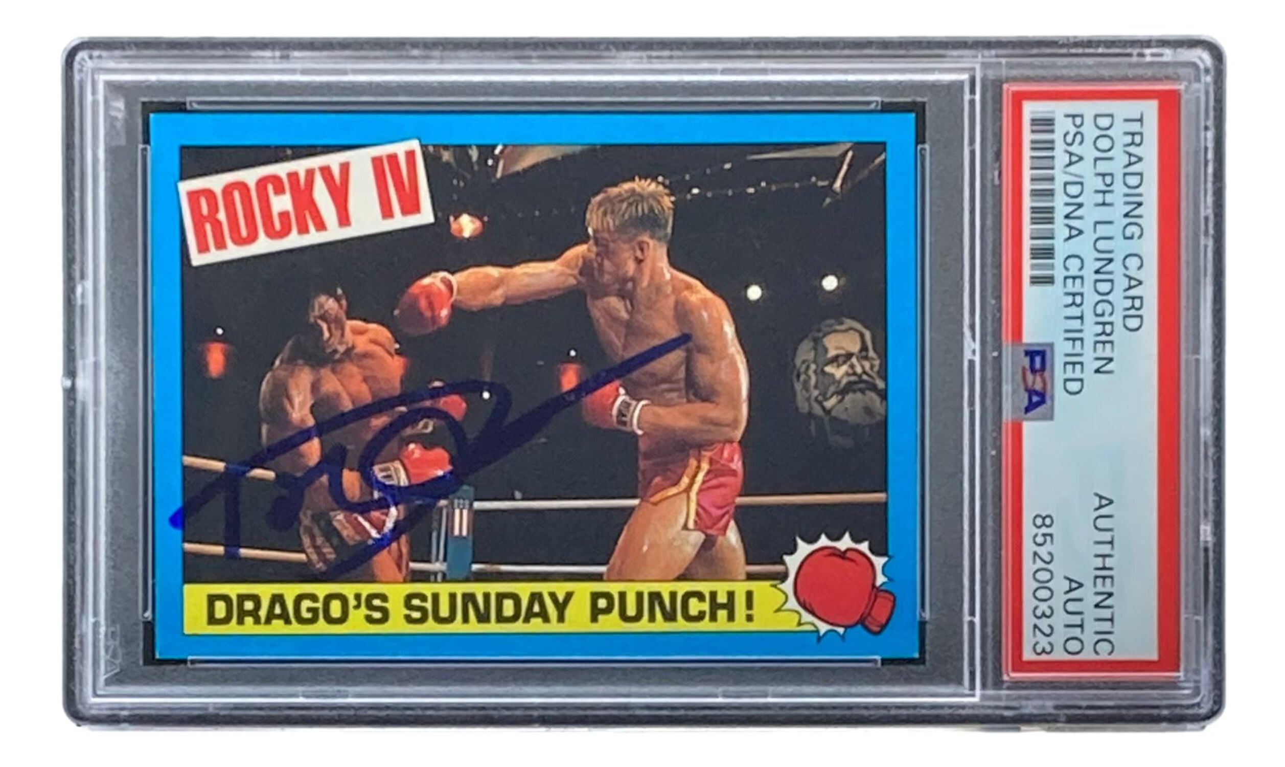 Dolph Lundgren Signed 1985 Topps #53 Rocky IV Ivan Drago Trading Card ...