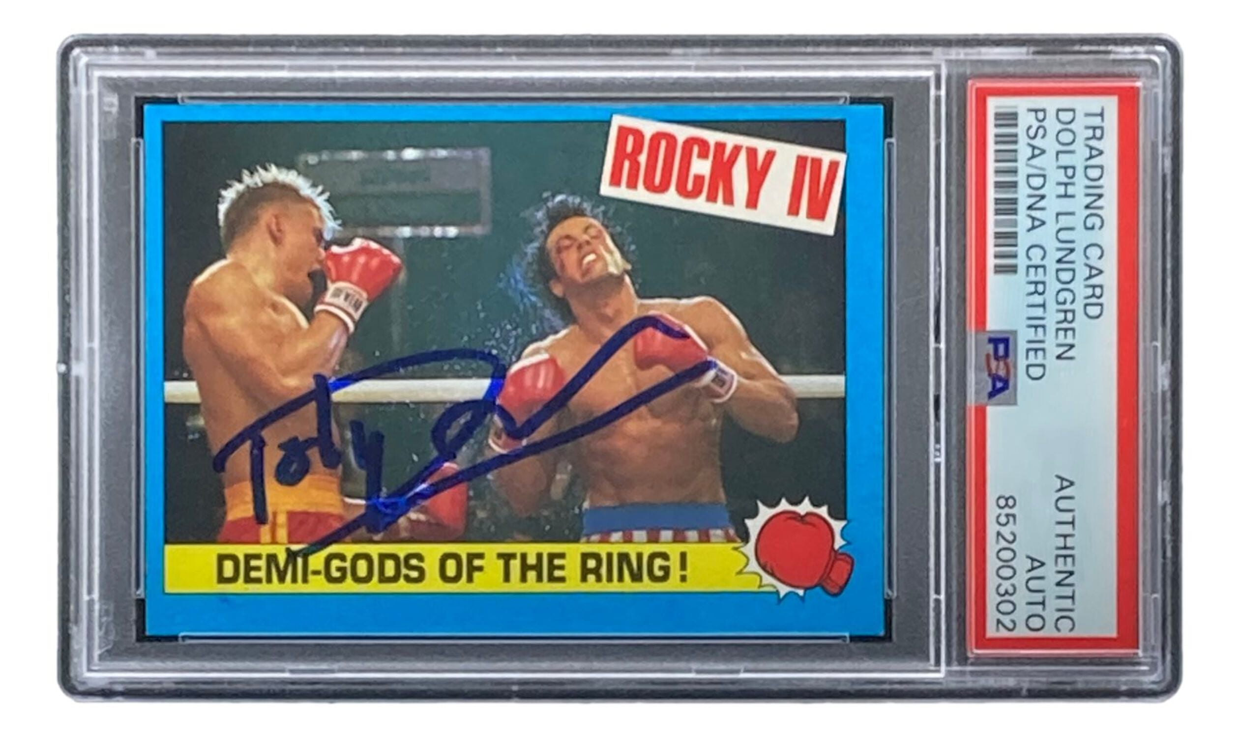 Dolph Lundgren Signed 1985 Topps #59 Rocky IV Ivan Drago Trading Card ...