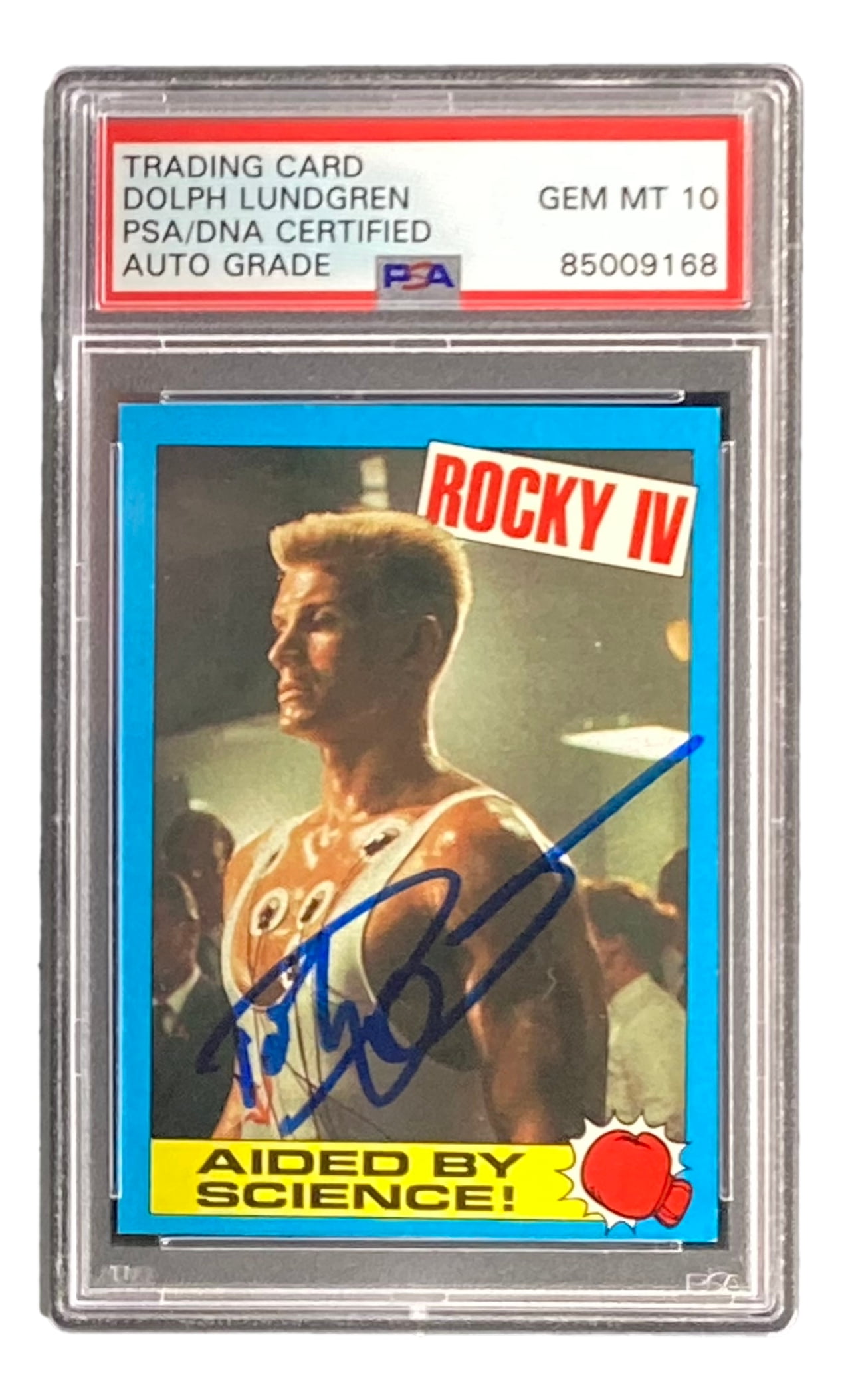 Dolph Lundgren Signed Ivan Drago 1985 Topps #34 Trading Card PSA/DNA ...