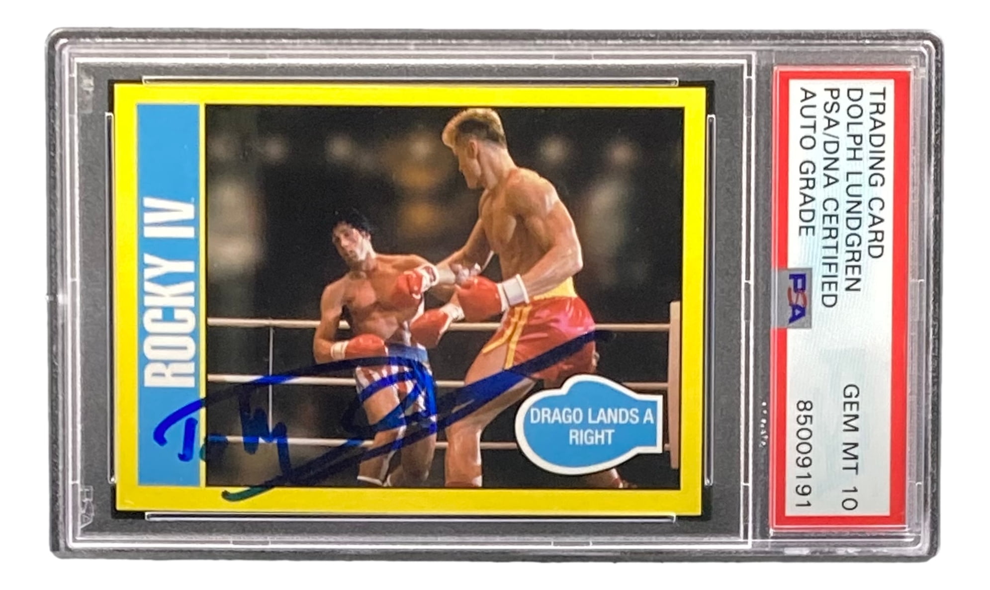 Dolph Lundgren Signed Ivan Drago 2016 Topps #187 Trading Card PSA/DNA ...