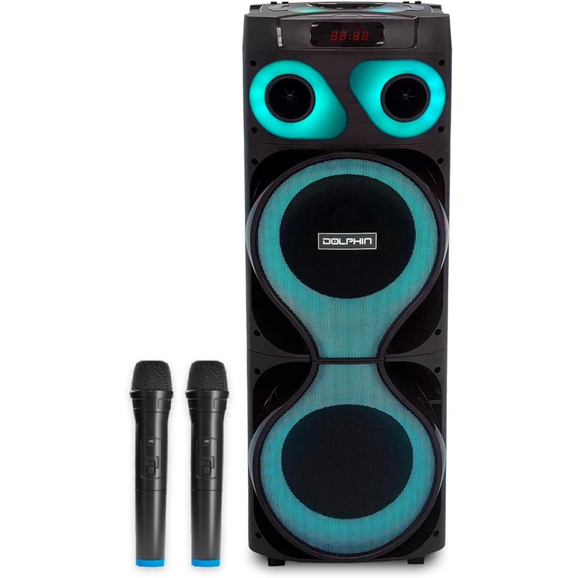 Dolphin Audio Dolphin Powerful Bluetooth Karaoke Speaker Dual 12 ...