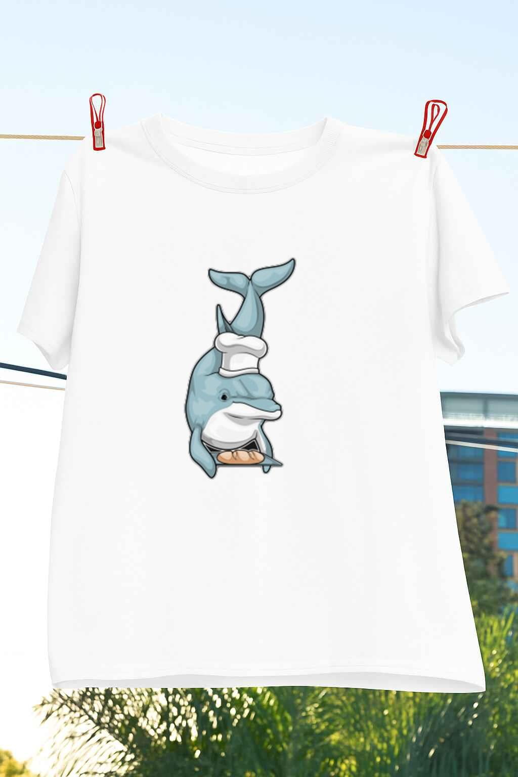 Dolphin Baker Funny Dolphin Baking Bread T-Shirt up to 5XL - Walmart.com