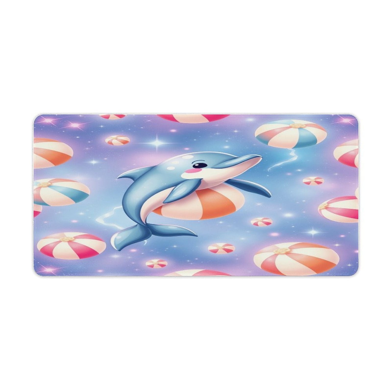 Dolphin Beach Balls Space Mouse Pad Gamer Keyboard Desk Mats Computer ...
