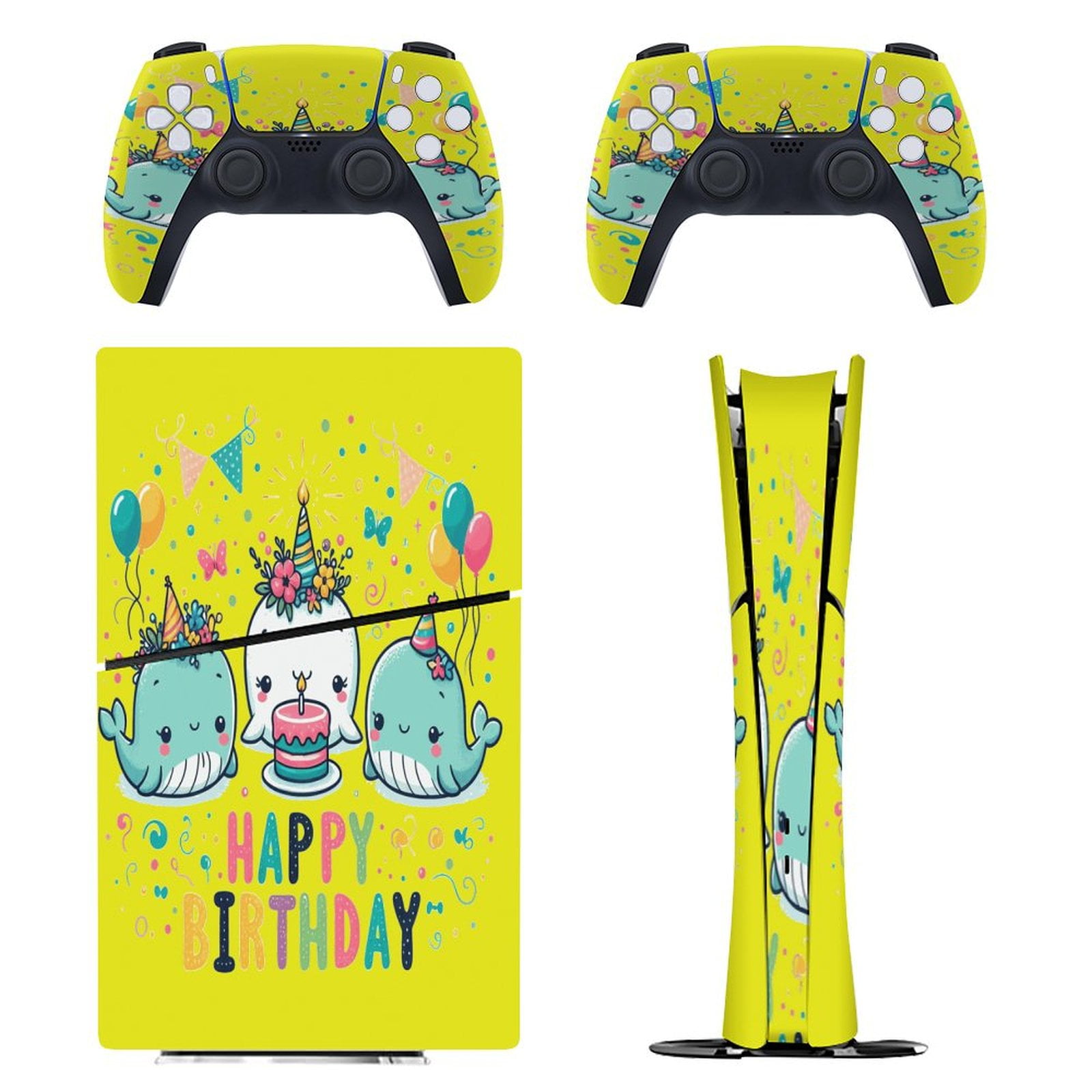 Dolphin, Birthday PS5/PS5 Slim Digital Disc Skin Sticker For Console ...