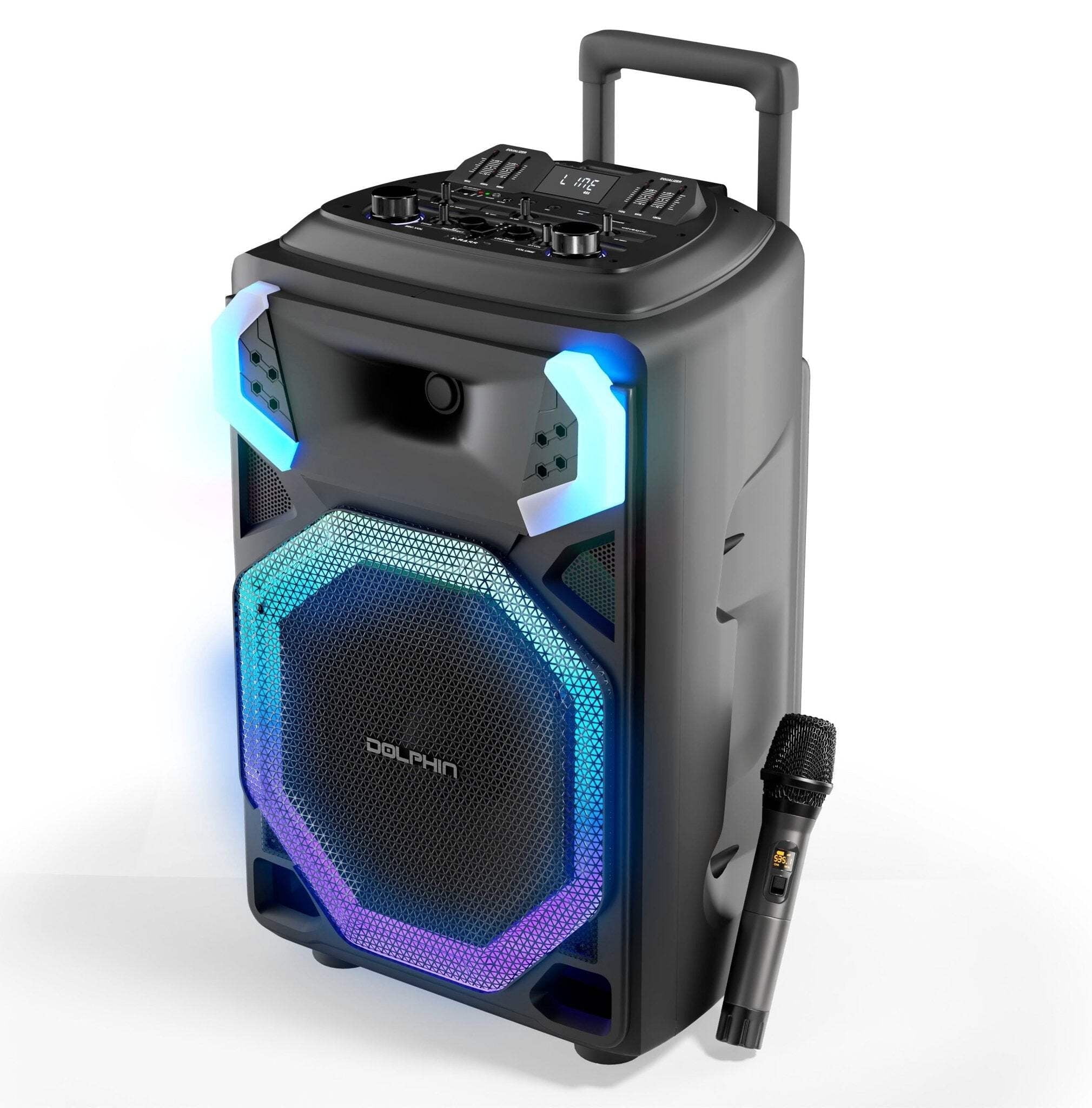 Dolphin BoxParty 3115 – 15” Bluetooth Party Speaker, 60W RMS, X-BASS ...