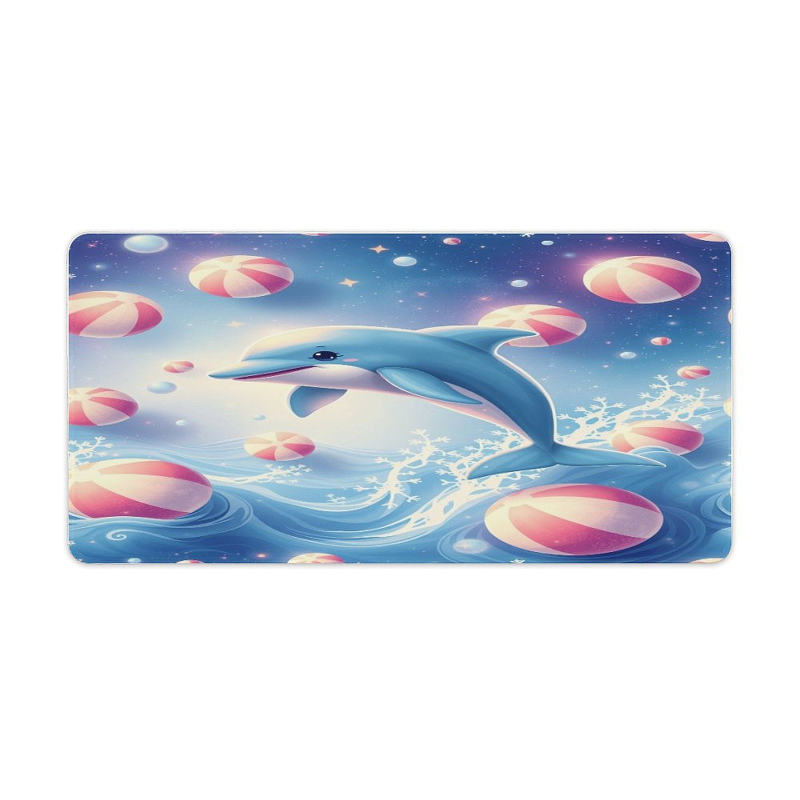 Dolphin Candy Ocean Dream Computer Mouse Pad Gaming Accessories Large ...