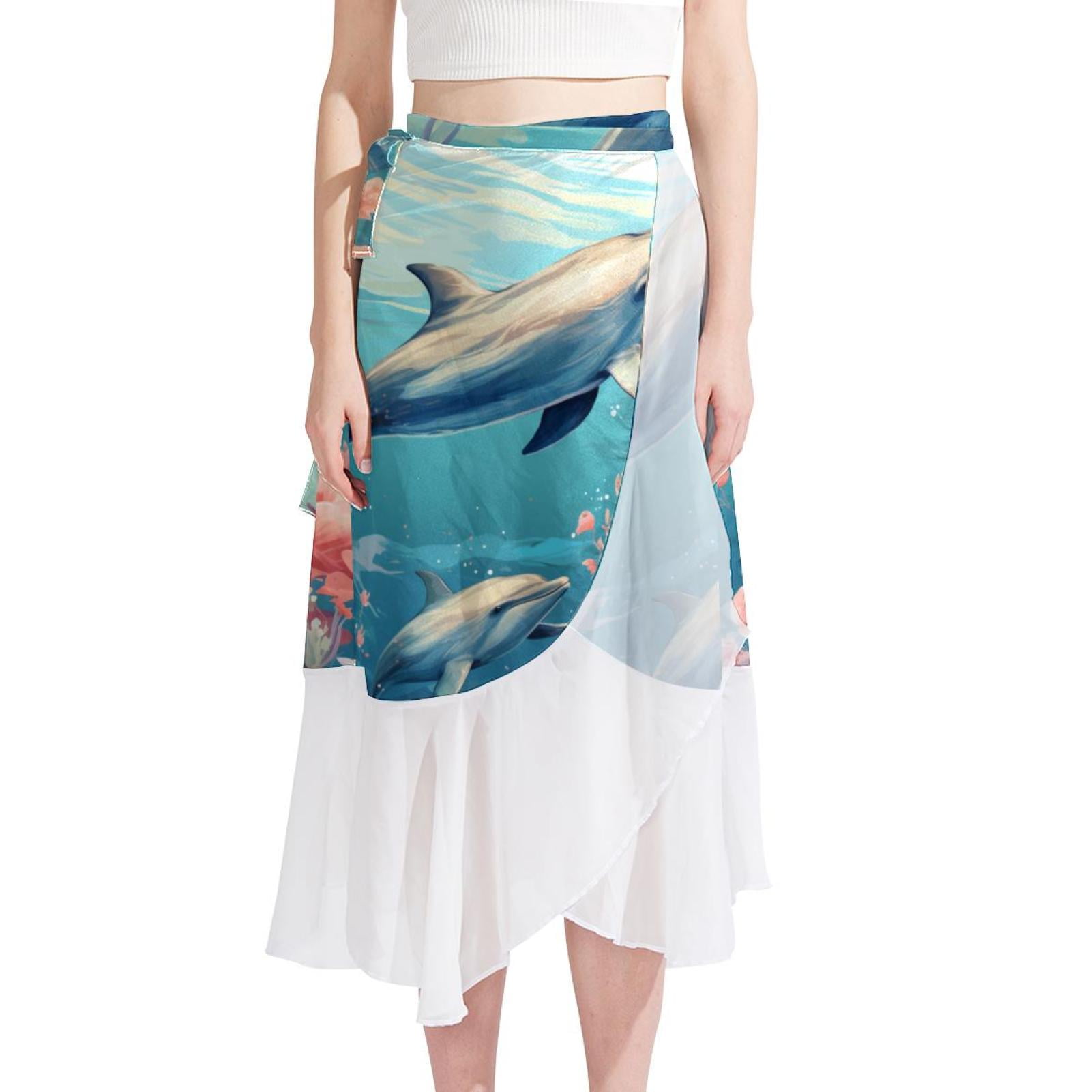 Dolphin Chiffon Summer Dresses for Women | Stylish Beach Skirt with ...
