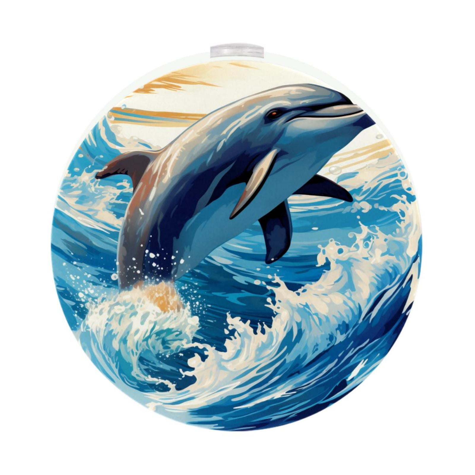 Dolphin Circular Night Light - Induction Control, LED Chip, ABS ...