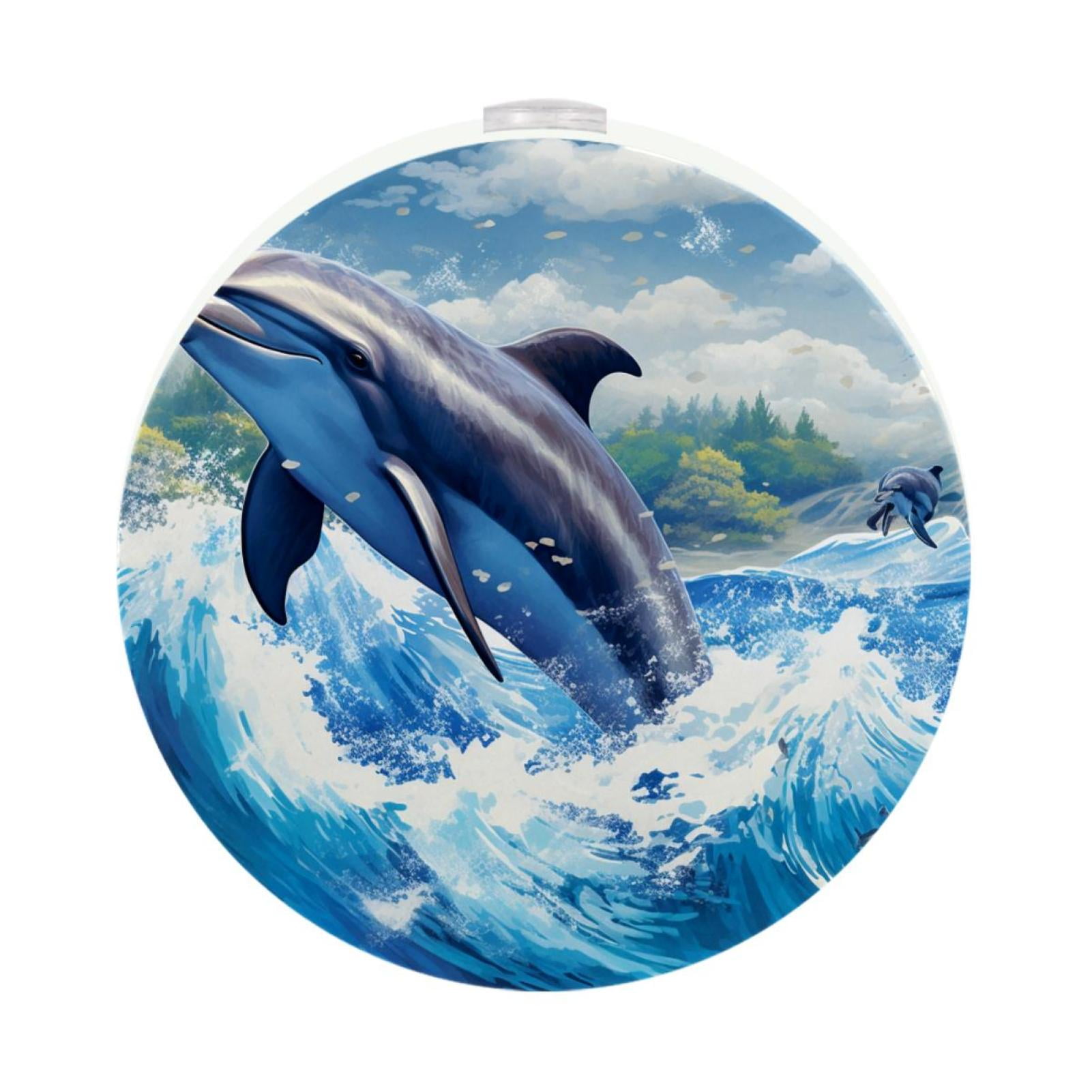 Dolphin Circular Night Light - Induction Light Control, Wall Light ...