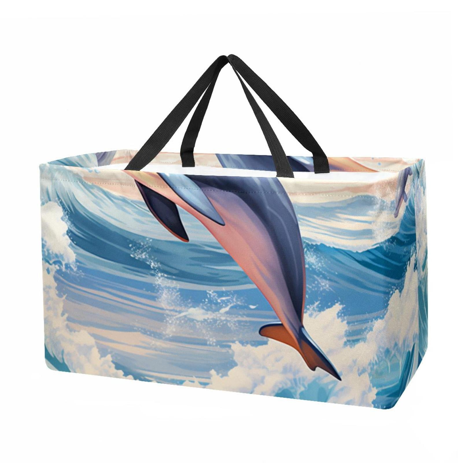 Dolphin Collapsible Foldable Storage Bin with Large Capacity, Oxford ...