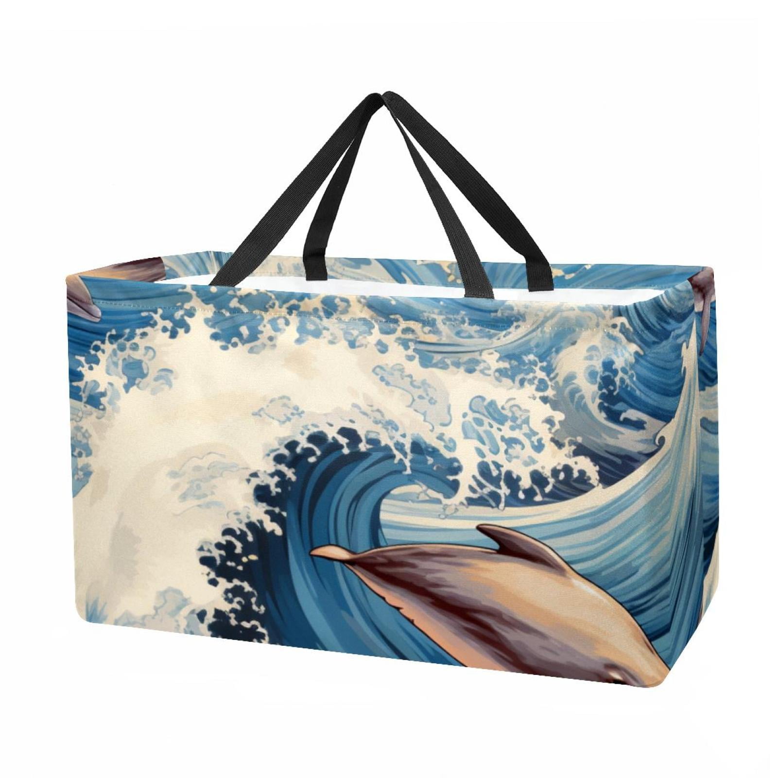 Dolphin Collapsible Oxford Cloth Storage Bins Toy Basket Tote Bag ...