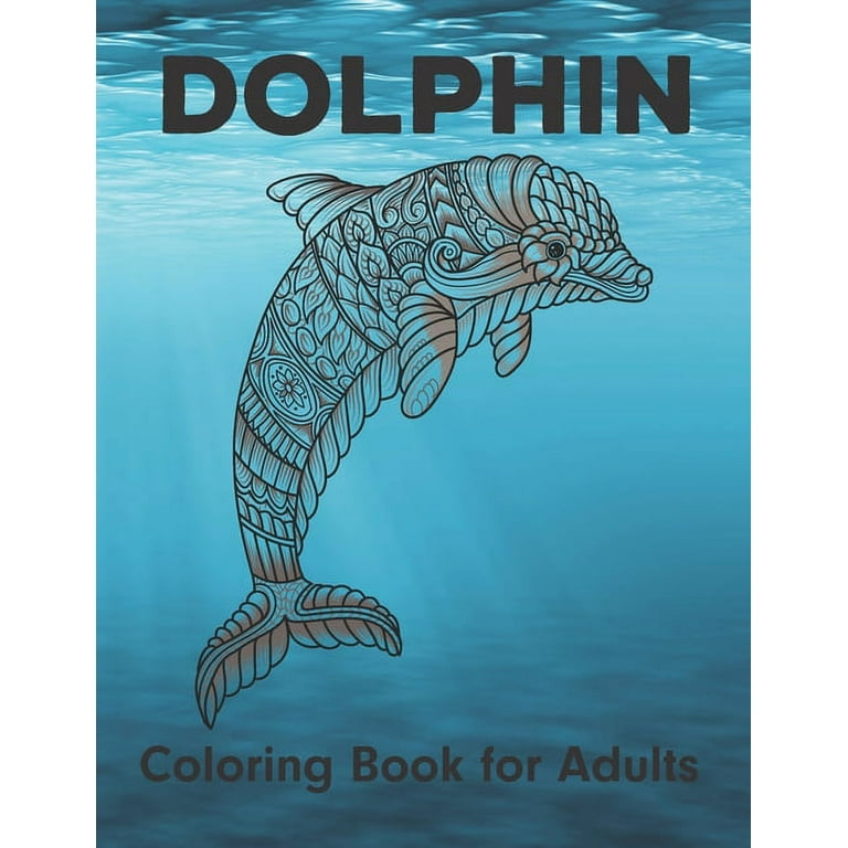 dolphins coloring pages for adults