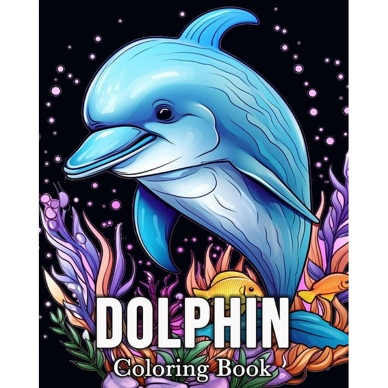 coloring book dolphin