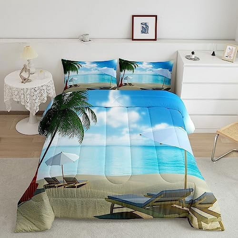 Dolphin Comforter Set King Size Ocean Themed Bedding Sets Abstract ...