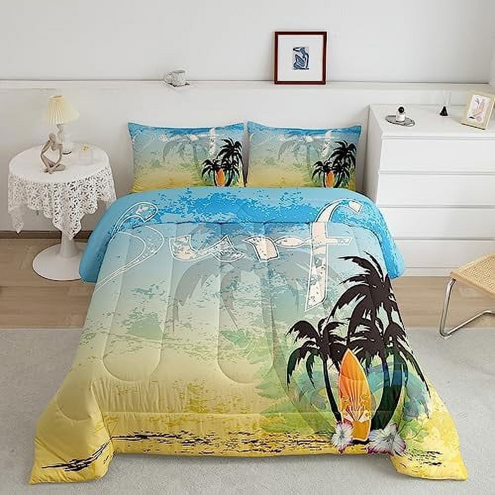 Dolphin Comforter Set King Size Ocean Themed Bedding Sets Abstract ...