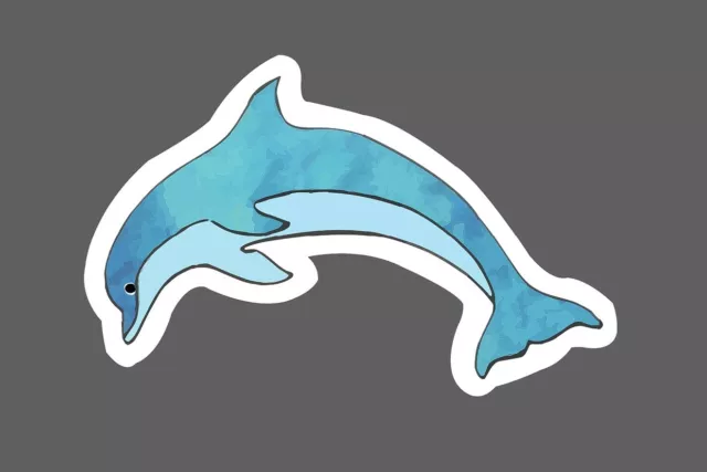 Dolphin Diving Sticker Diving Waterproof Sticker Phone Decal Water ...