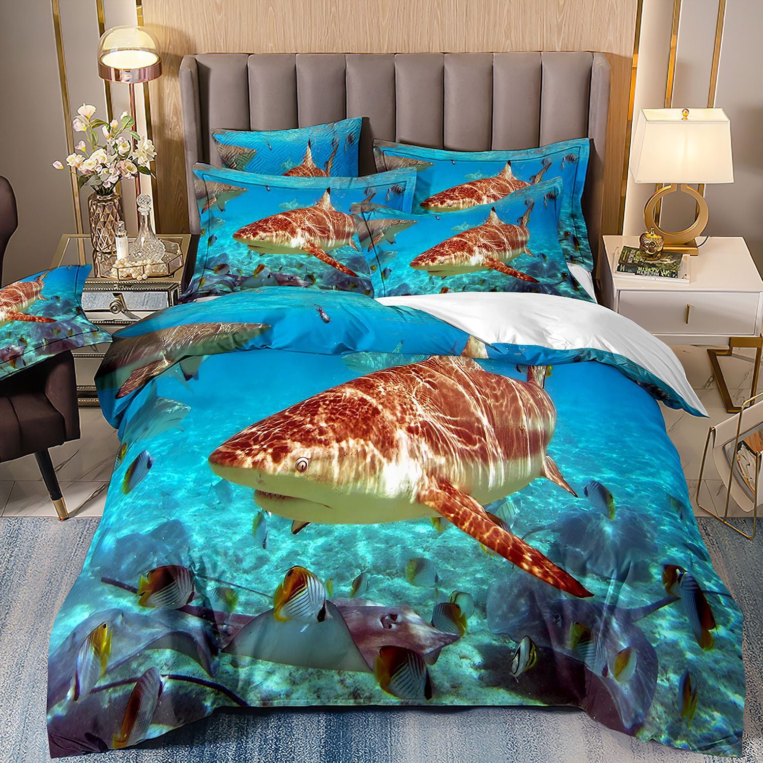 Dolphin Duvet Cover Set Twin Full Queen King Size Comforter Cover for ...