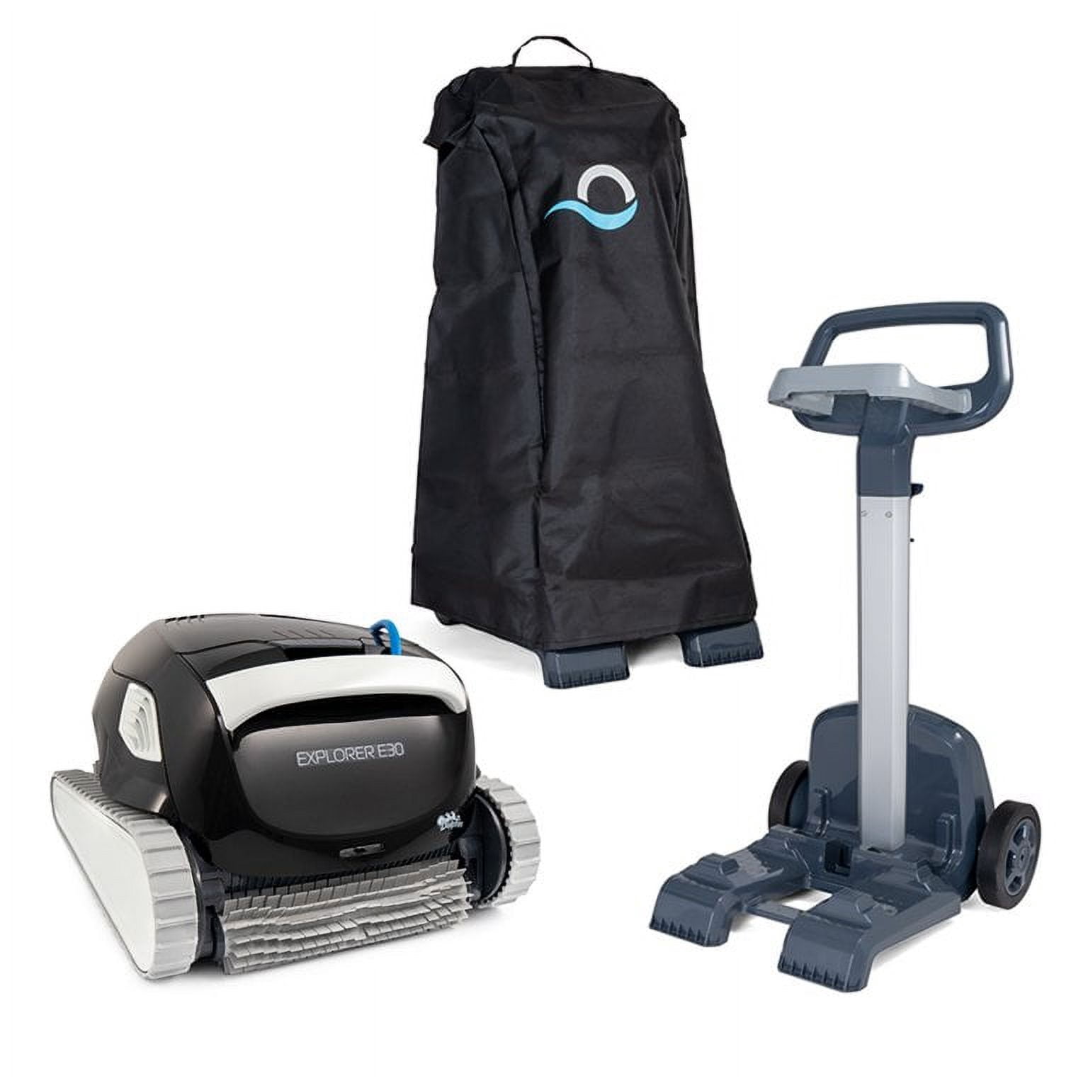 Dolphin Explorer E30 Automatic Robotic Pool Cleaner with Universal ...