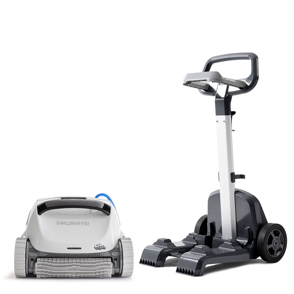 Dolphin Explorer E50 Robotic Pool Vacuum Cleaner with Wi-Fi Control and ...