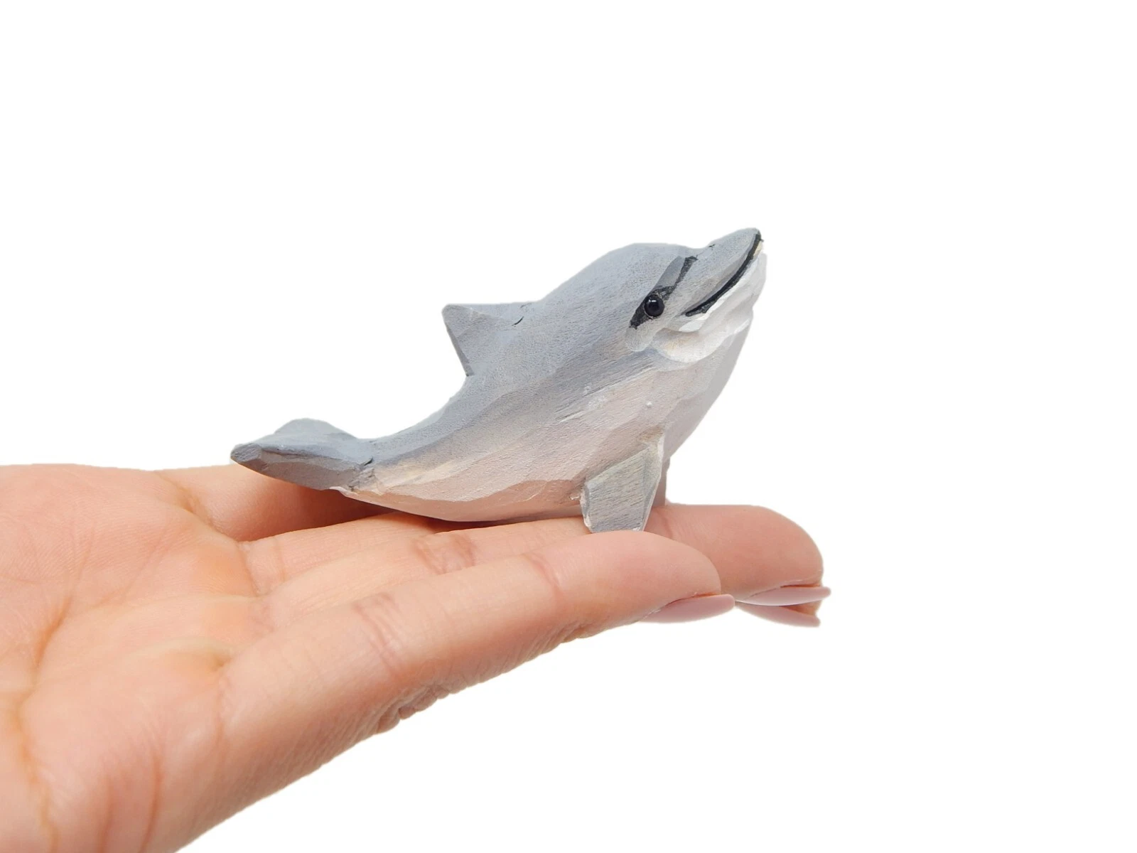 Dolphin Figure Miniature Statue Sea Sculpture Decor Garden Cake Topper ...