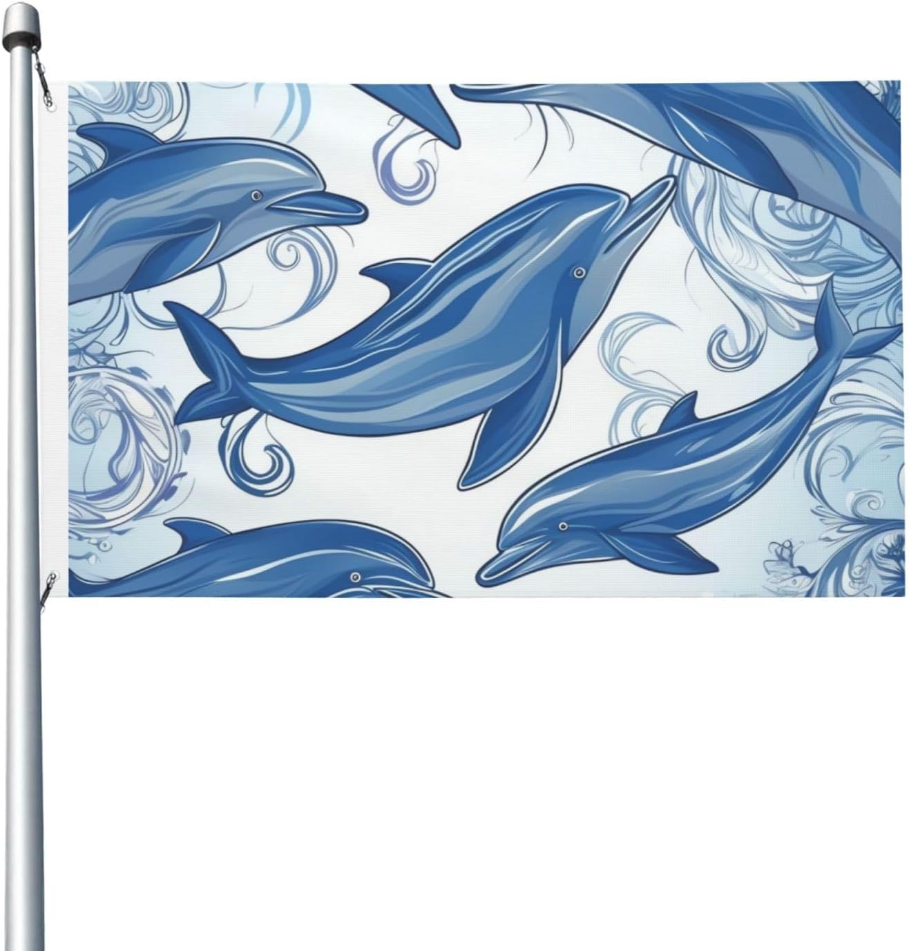 Dolphin Flag 3x5 ft Garden Flag Outside Yard House Flag Funny Party ...