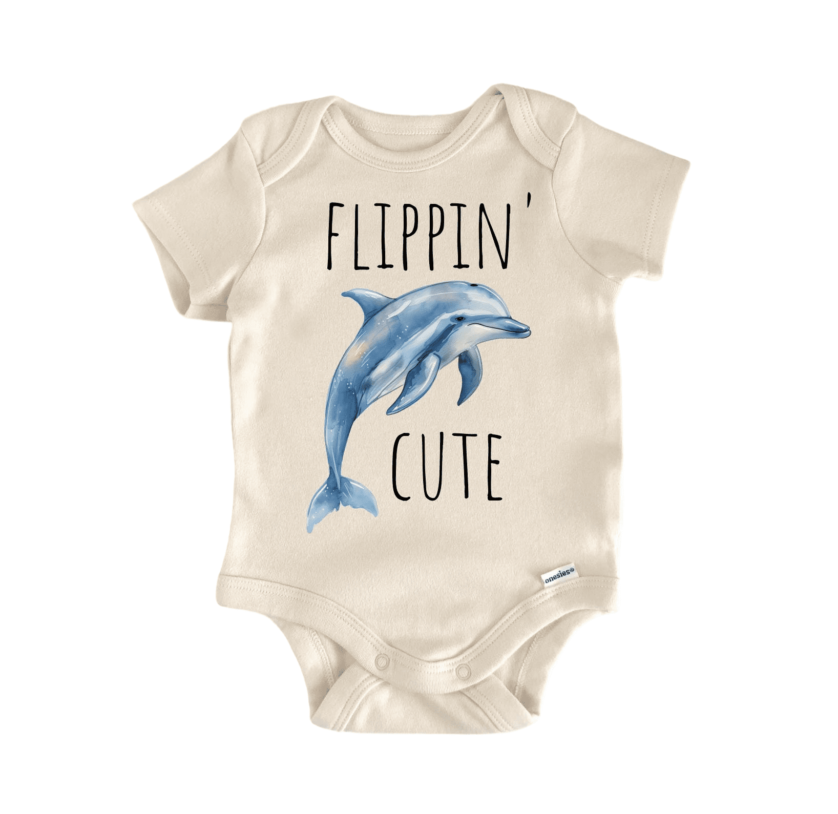 Dolphin Flippin Cute - Baby Boy Girl Clothes Infant Bodysuit Funny Cute Newborn - Walmart.com