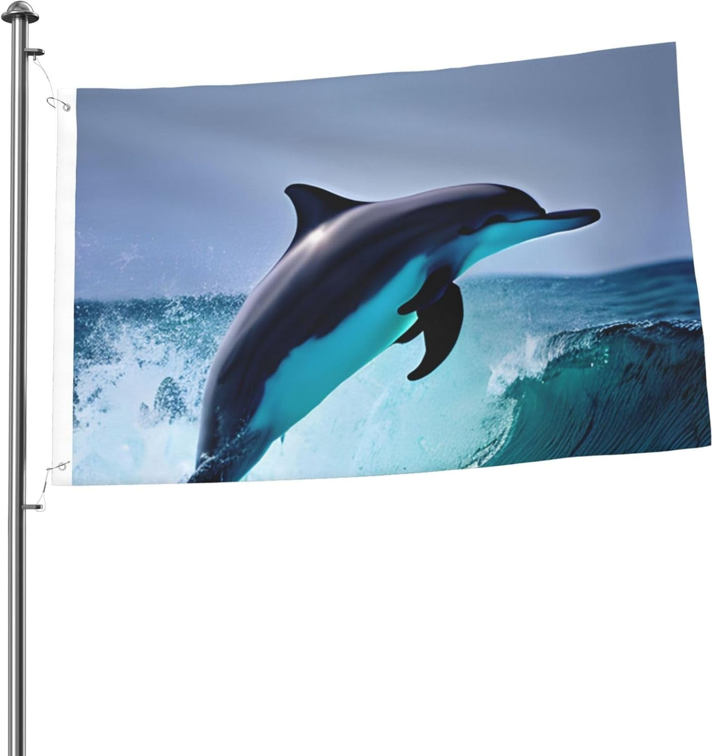 Dolphin Garden Flags Holiday Banner with Brass Grommets Large Welcome ...