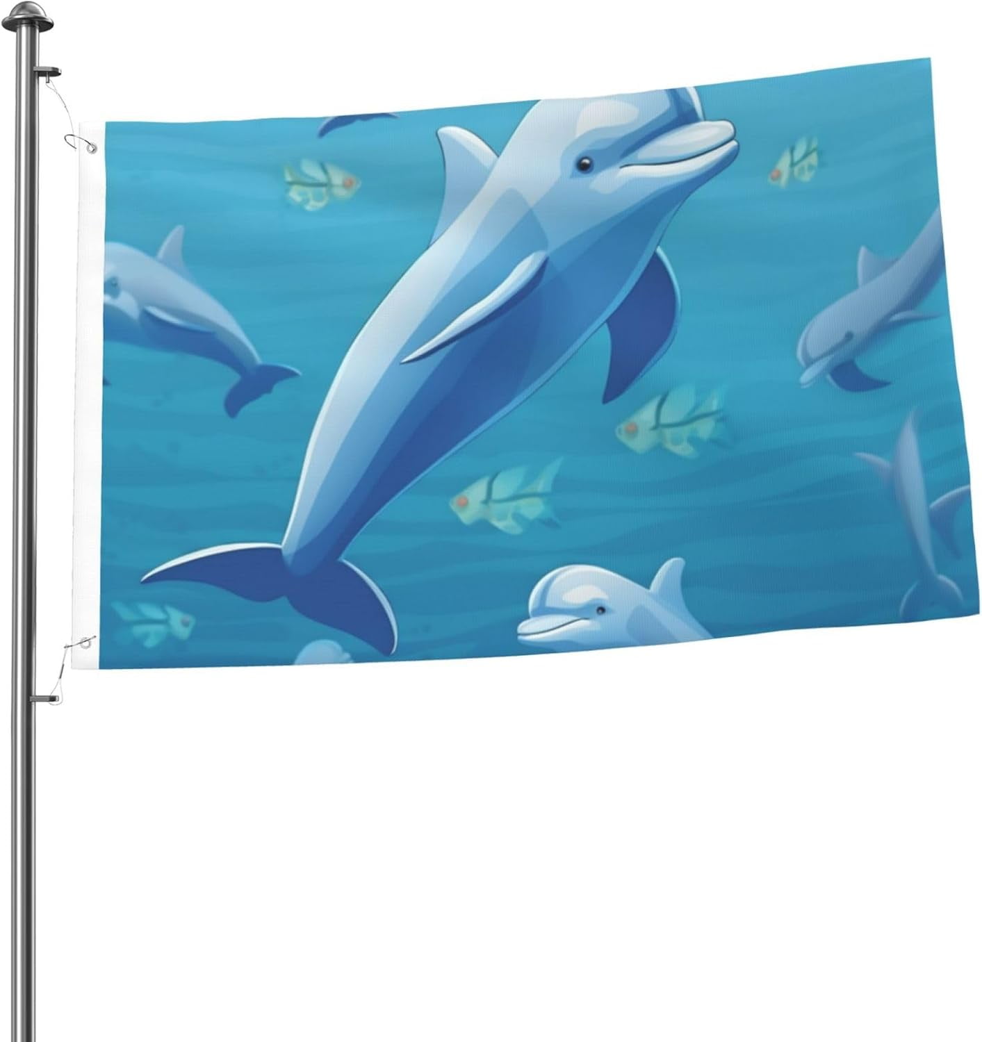 Dolphin Garden Flags Holiday Banner with Brass Grommets Large Welcome ...