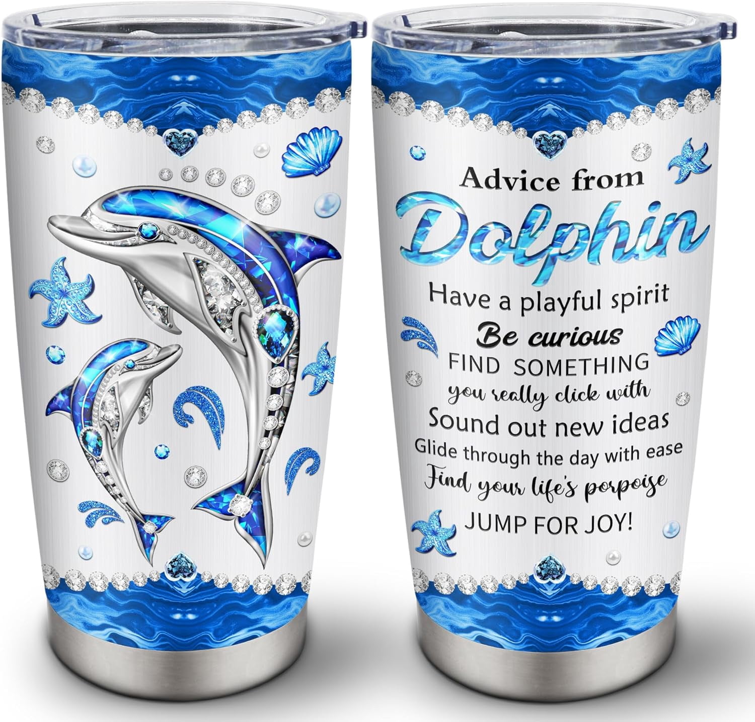 Dolphin Gifts Tumbler 20oz 1PC, Dolphin Gifts For Women, Gifts For ...