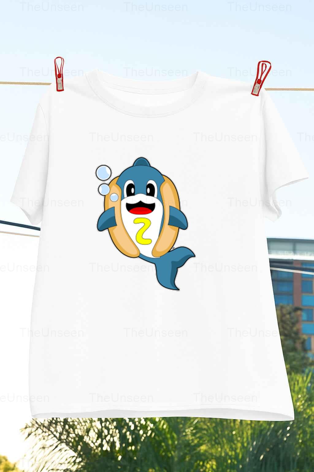 Dolphin Hotdog Funny Ocean Animal Food Sausage Fun Unisex T-Shirt up to ...