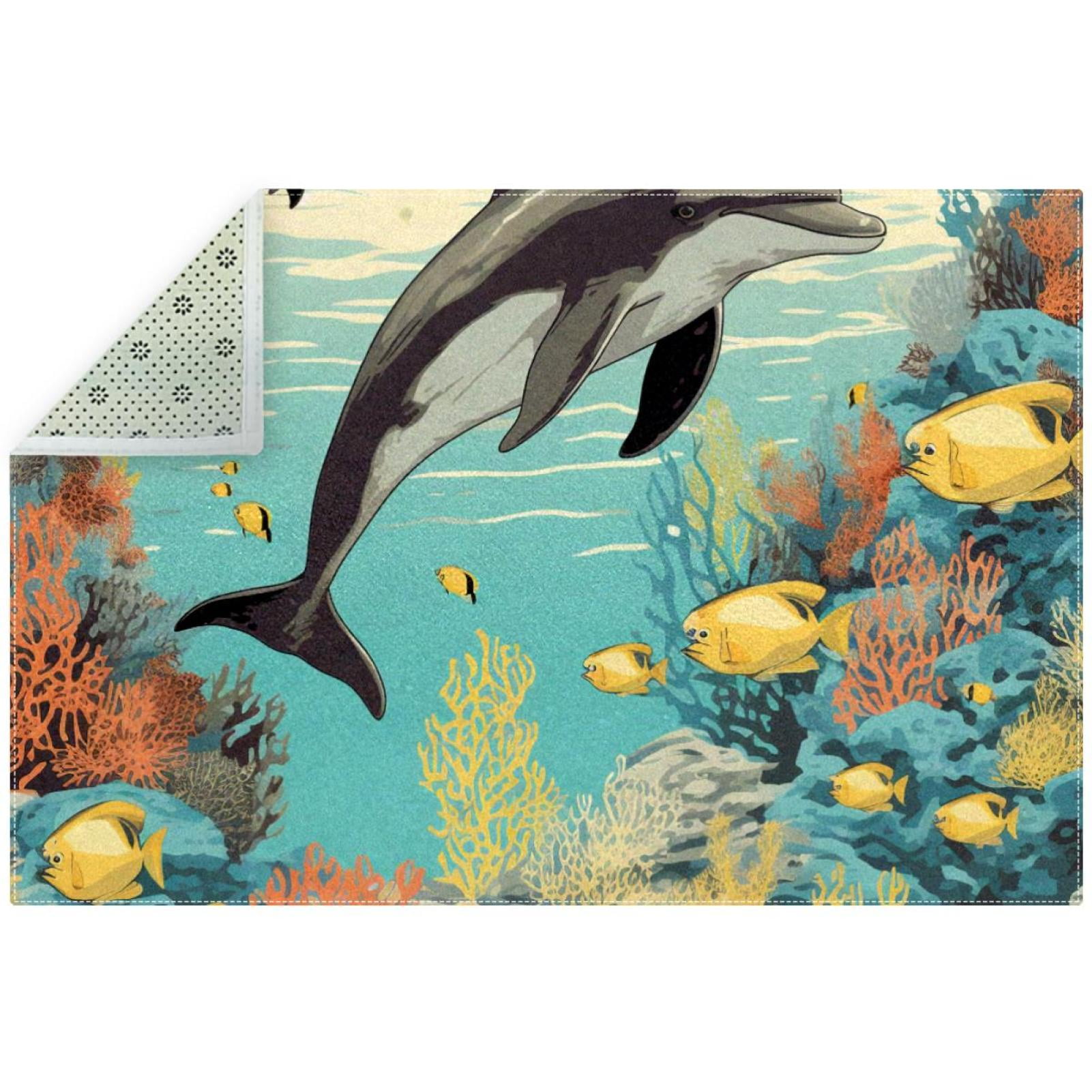 Dolphin Kitchen Mat - Ergonomic Comfort Standing Mat with Right-Angle ...