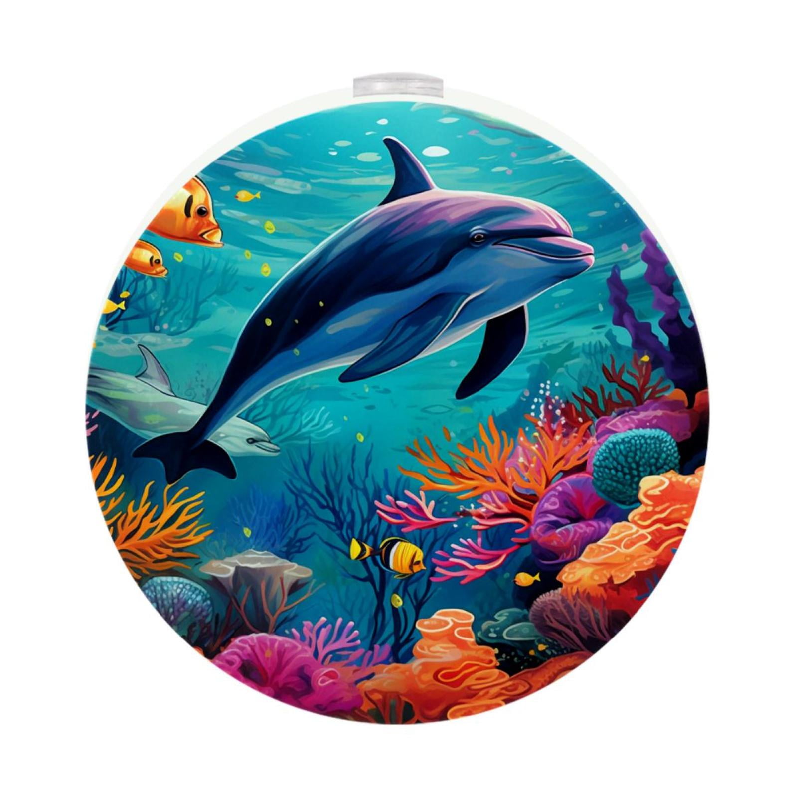 Dolphin LED Night Light - 2 Pack, Induction Light Control, Suitable for ...
