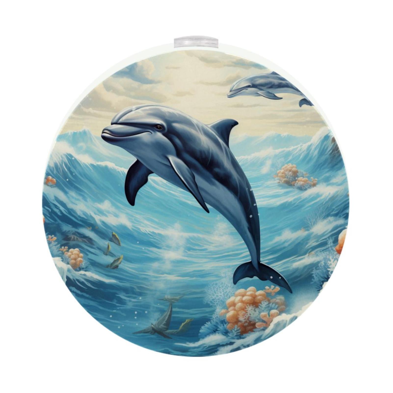 Dolphin LED Night Light - Set of 2, Motion Sensor, ABS Material ...