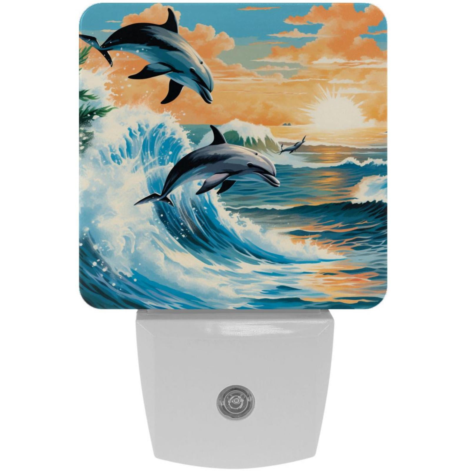 Dolphin LED Square Night Lights - Bedside Lighting Solution for a ...