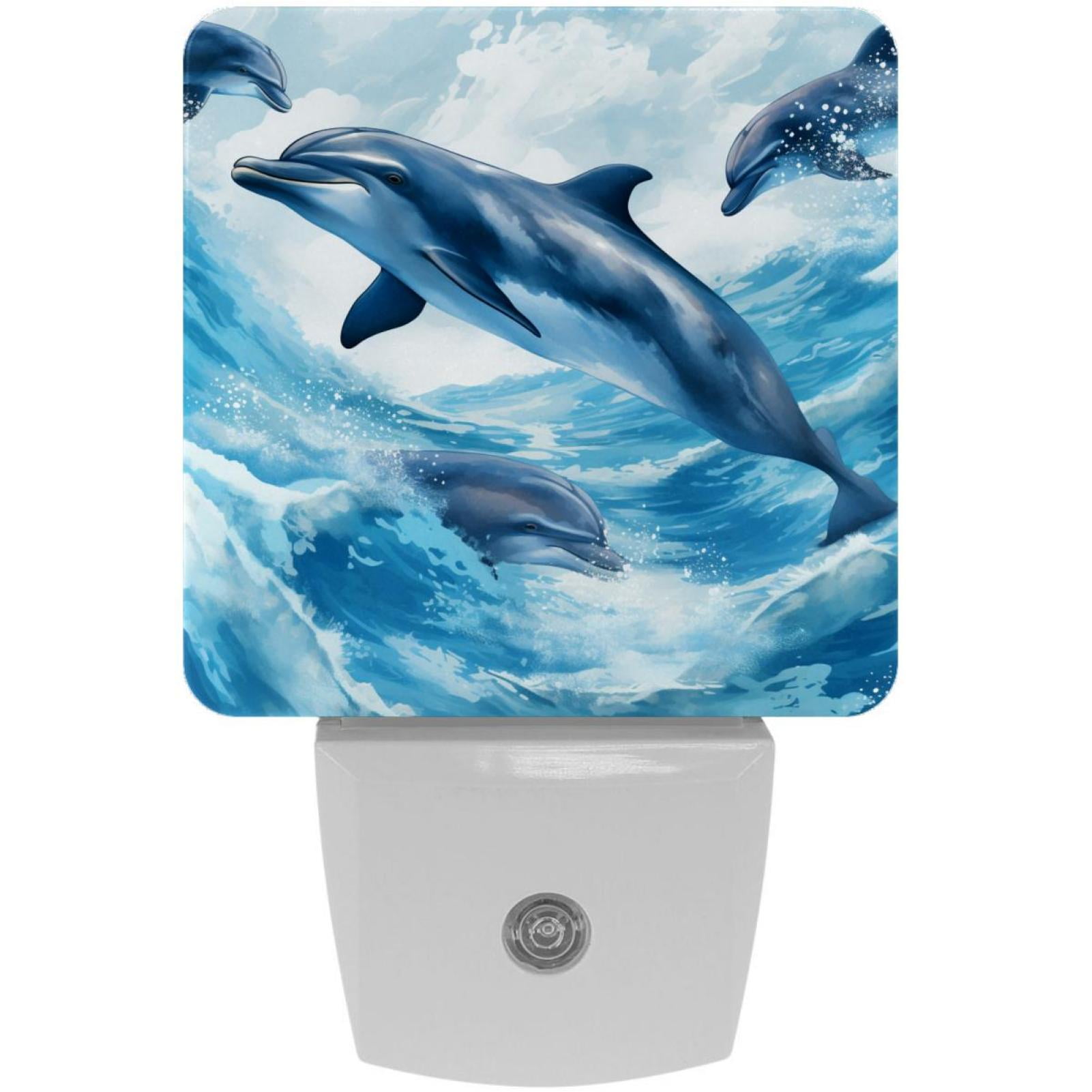 Dolphin LED Square Night Lights- Modern and Energy Efficient Bedside ...