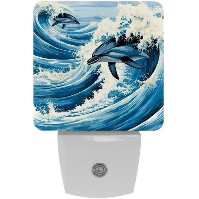Dolphin LED Square Night Lights - Modern and Versatile Plug-in Lighting ...