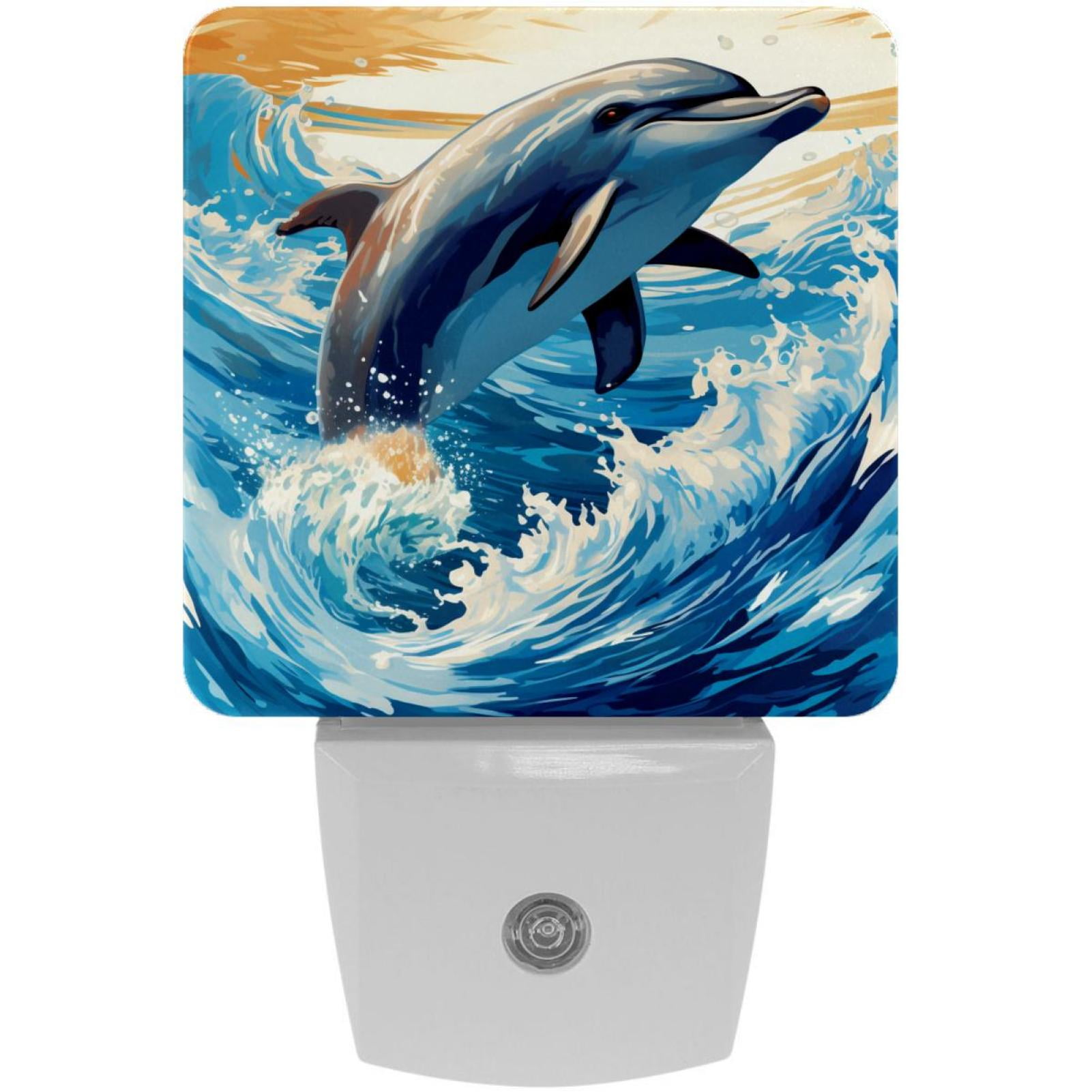 Dolphin LED Square Night Lights - Modern and Versatile Plug-in Lighting ...