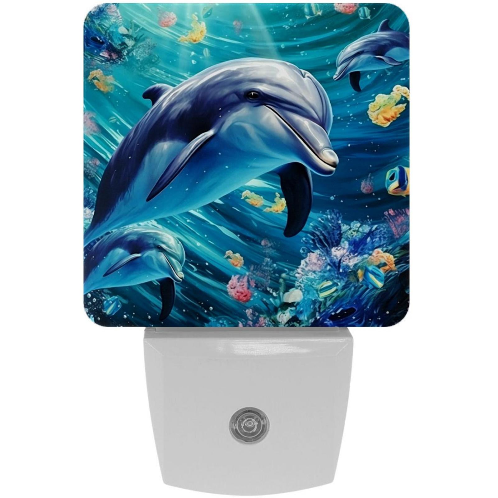 Dolphin LED Square Night Lights - Modern and Versatile Plug-in Lighting ...
