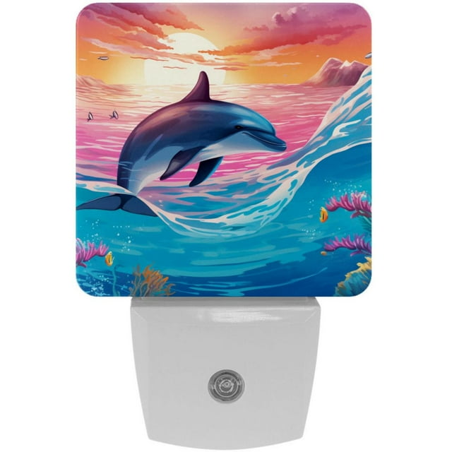 Dolphin LED Square Night Lights - Small and Bright Illumination for ...