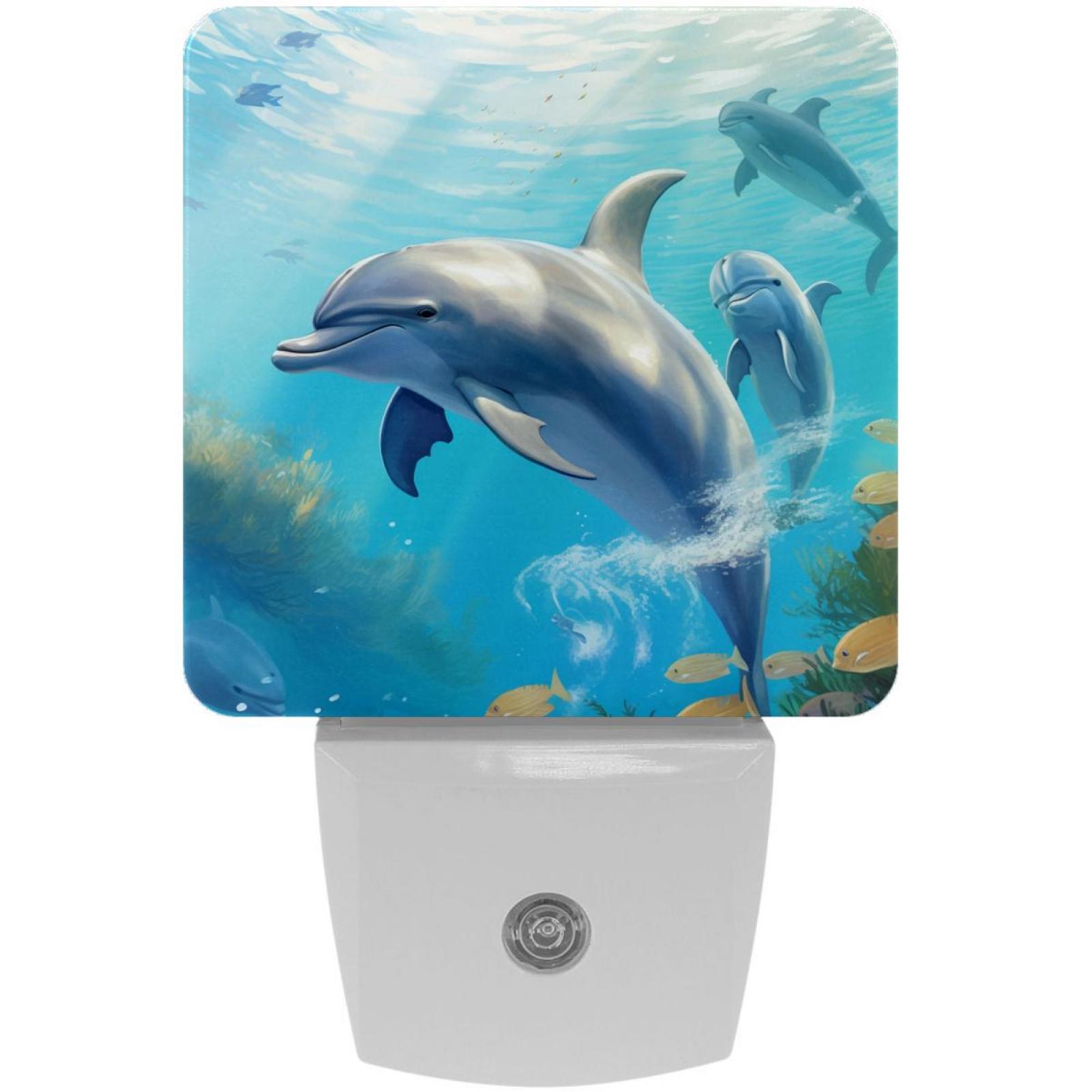 Dolphin LED Square Night Lights - Stylish and Energy-Efficient Room ...