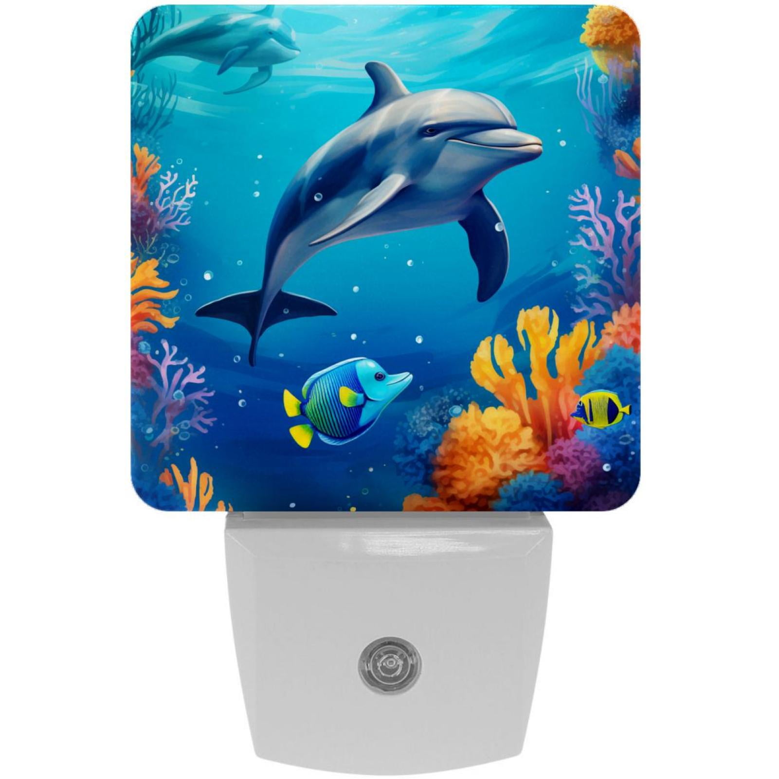 Dolphin LED Square Night Lights - Stylish and Functional Nightlight for ...