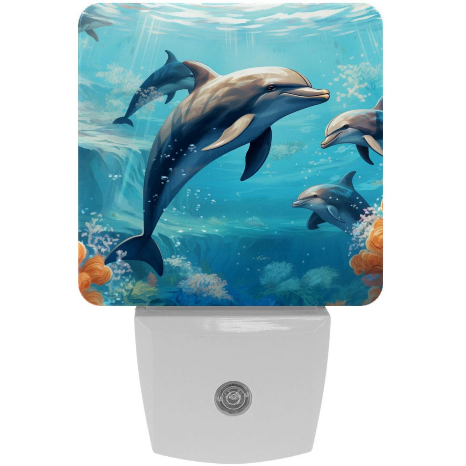 Dolphin LED Square Night Lights - Stylish and Functional Nightlight for ...