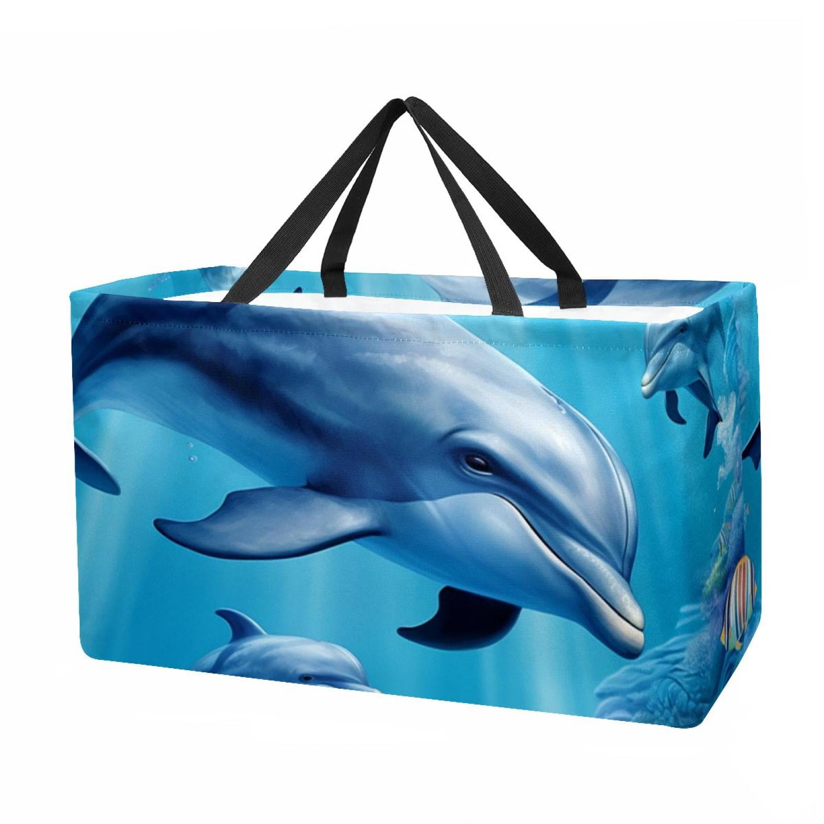 Dolphin Large Capacity Reusable Foldable Oxford Cloth Storage Bin ...