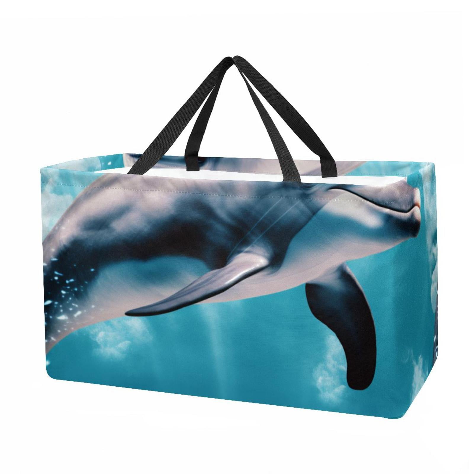 Dolphin Large Capacity Reusable Foldable Oxford Cloth Storage Bin ...